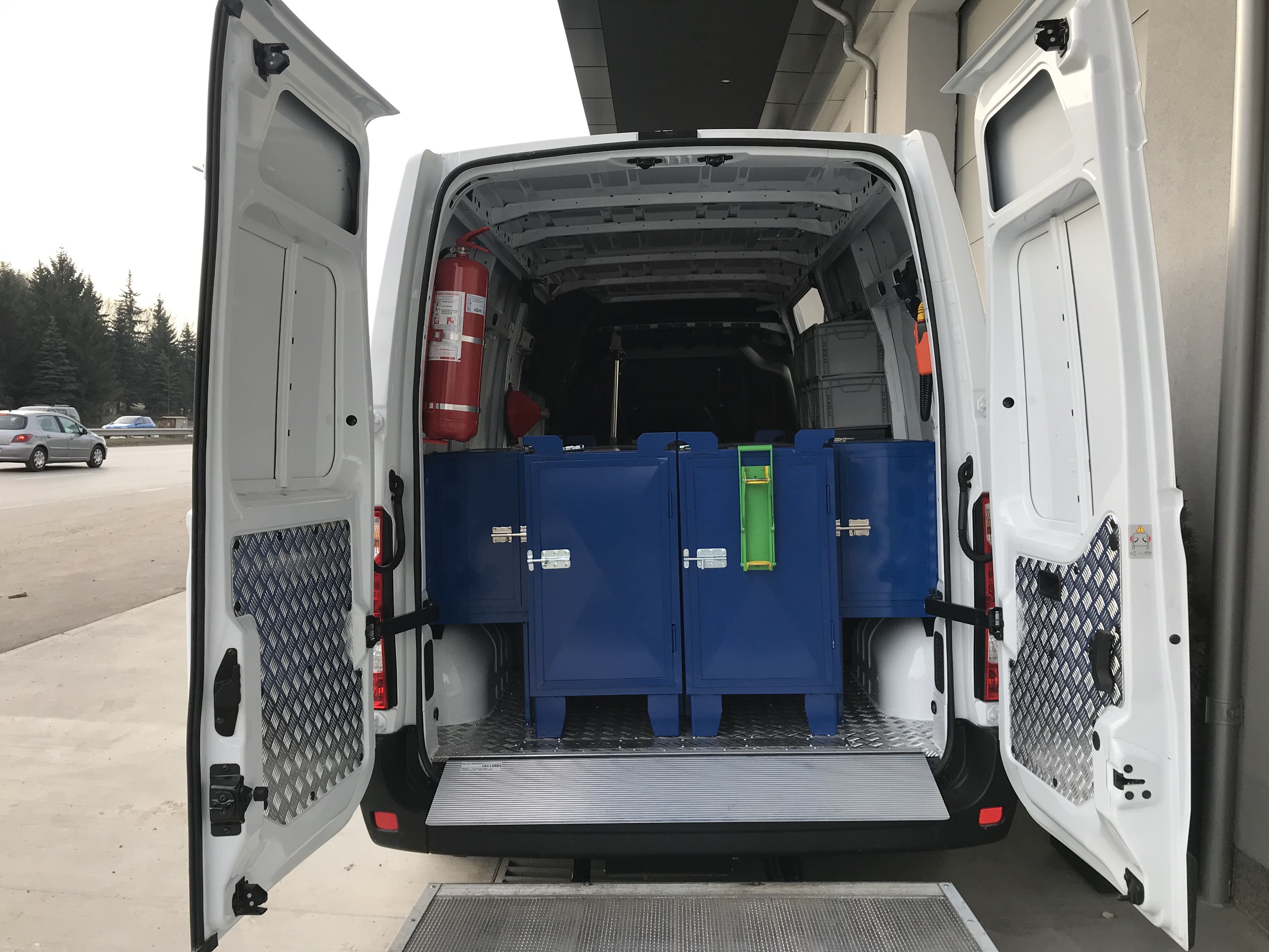 Mobile collection points for hazardous waste