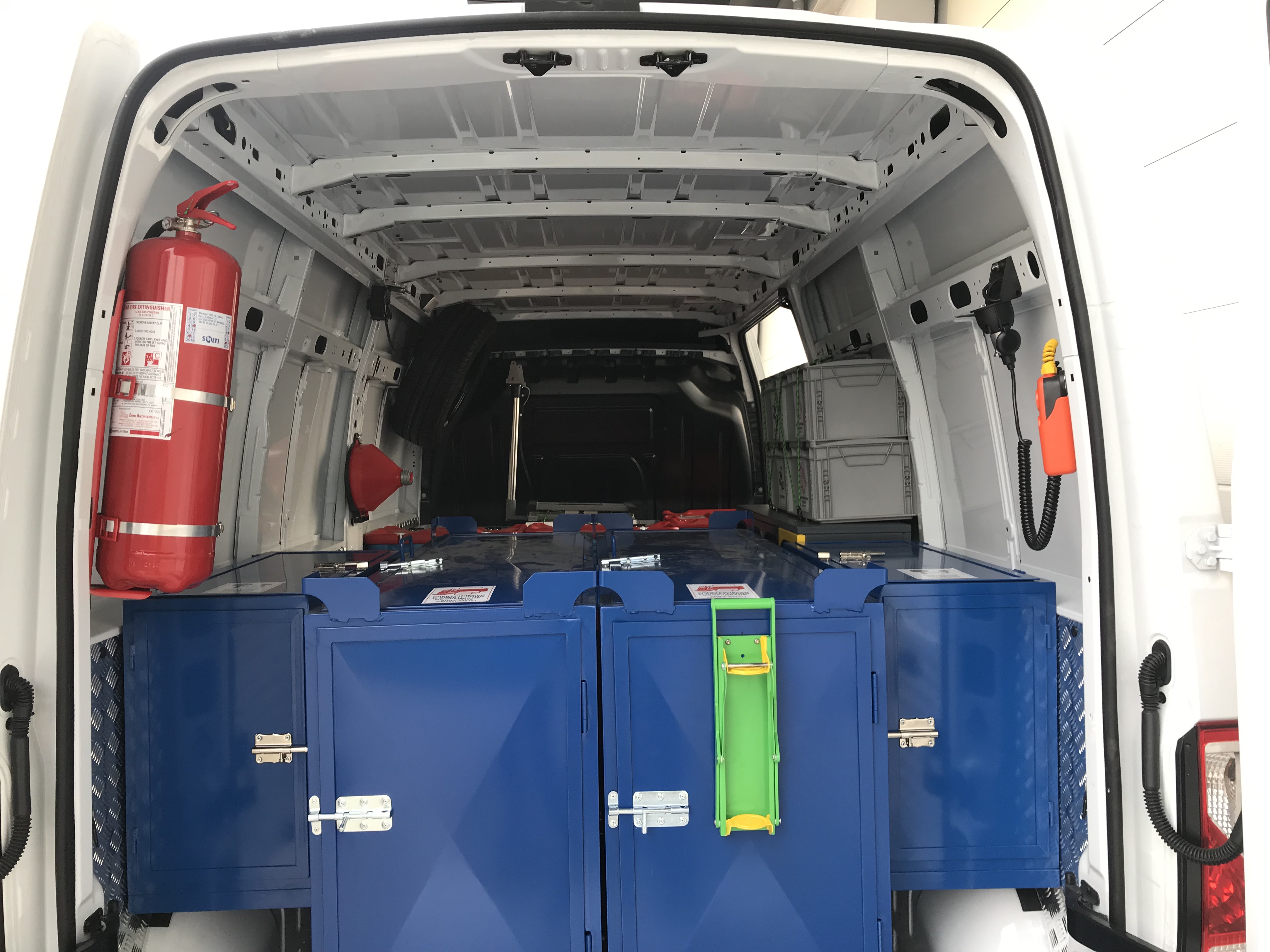 Mobile collection points for hazardous waste