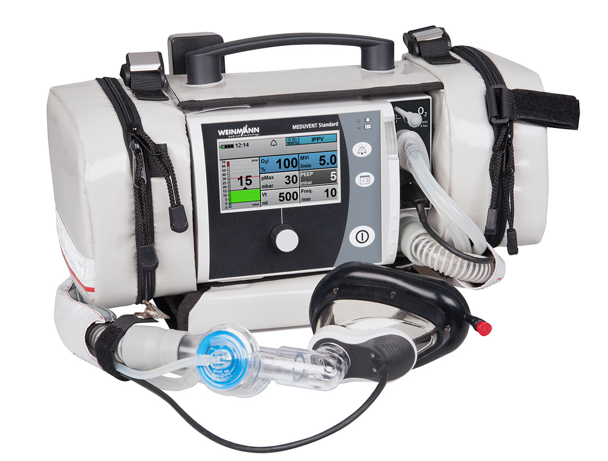 Compact turbine respirator